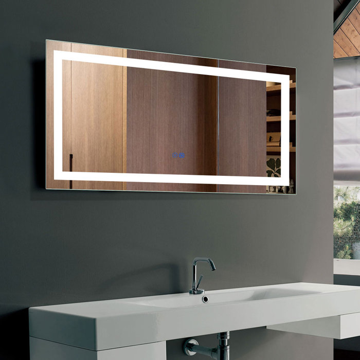 Ivy Bronx Aislin Rectangle Led Wall Mirror And Reviews Wayfair